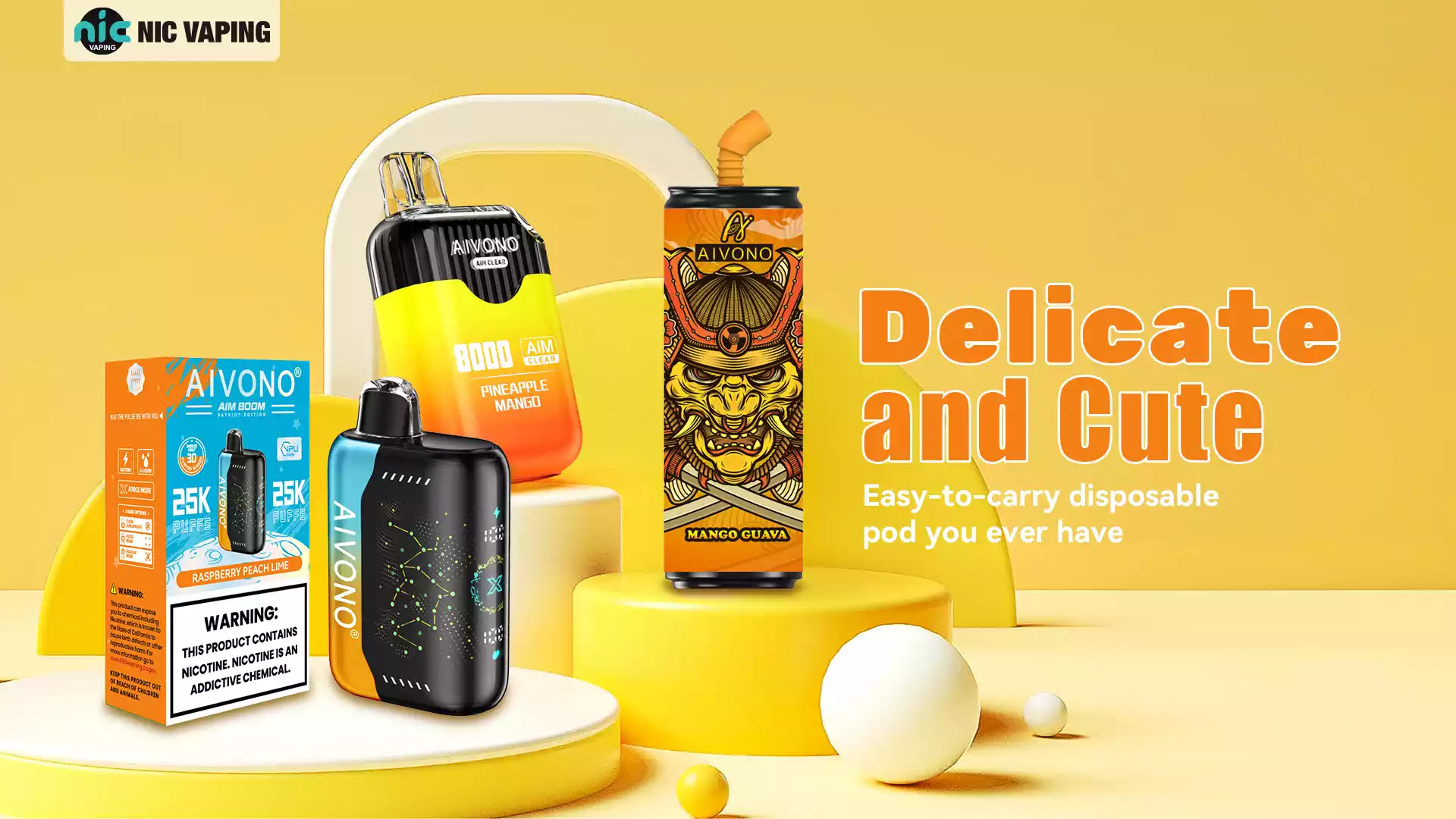 NIC VAPING - Kup najlepsze marki jednorazowych waporyzatorów luzem